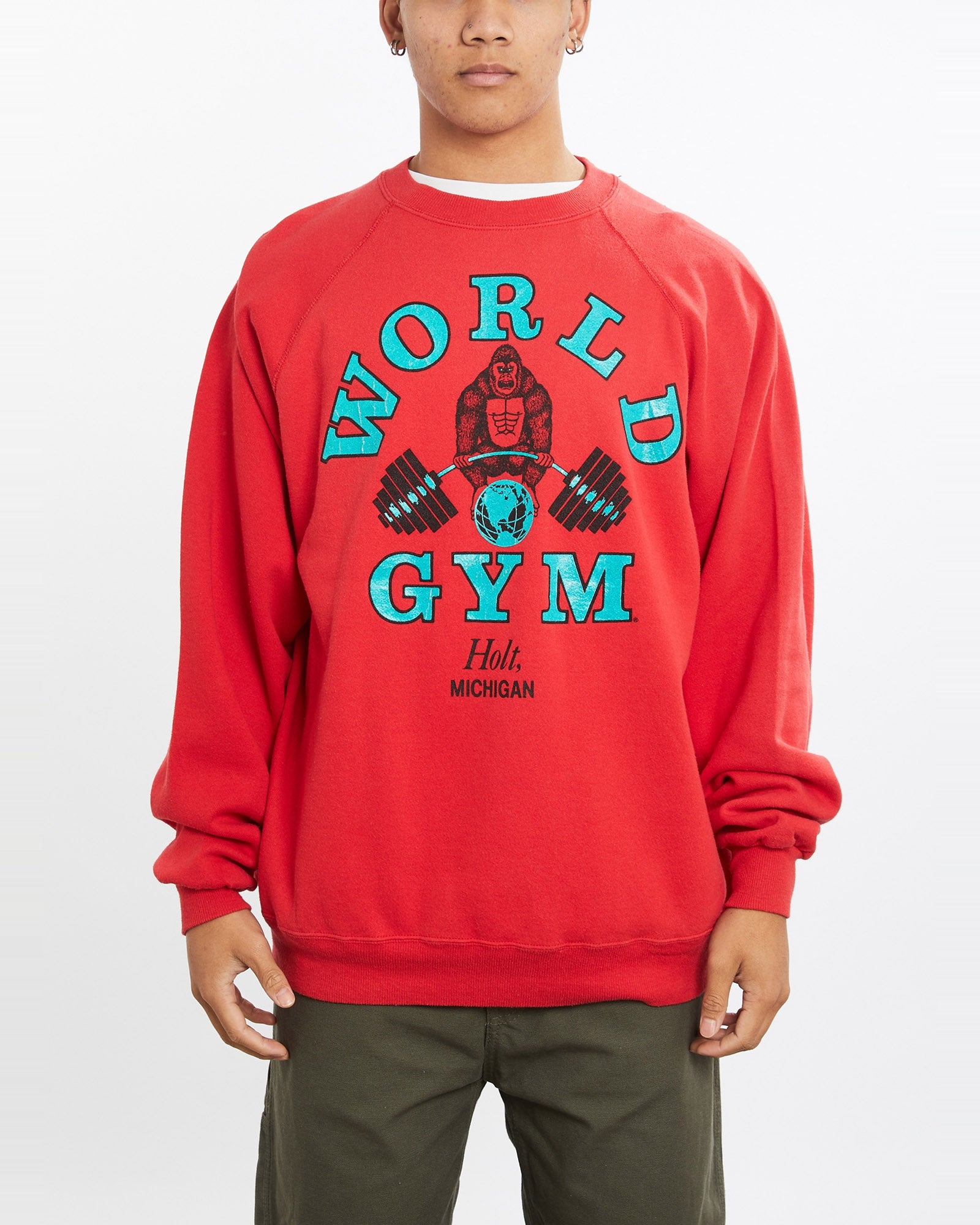 Vintage 90s World Gym Sweatshirt L - The Real Deal