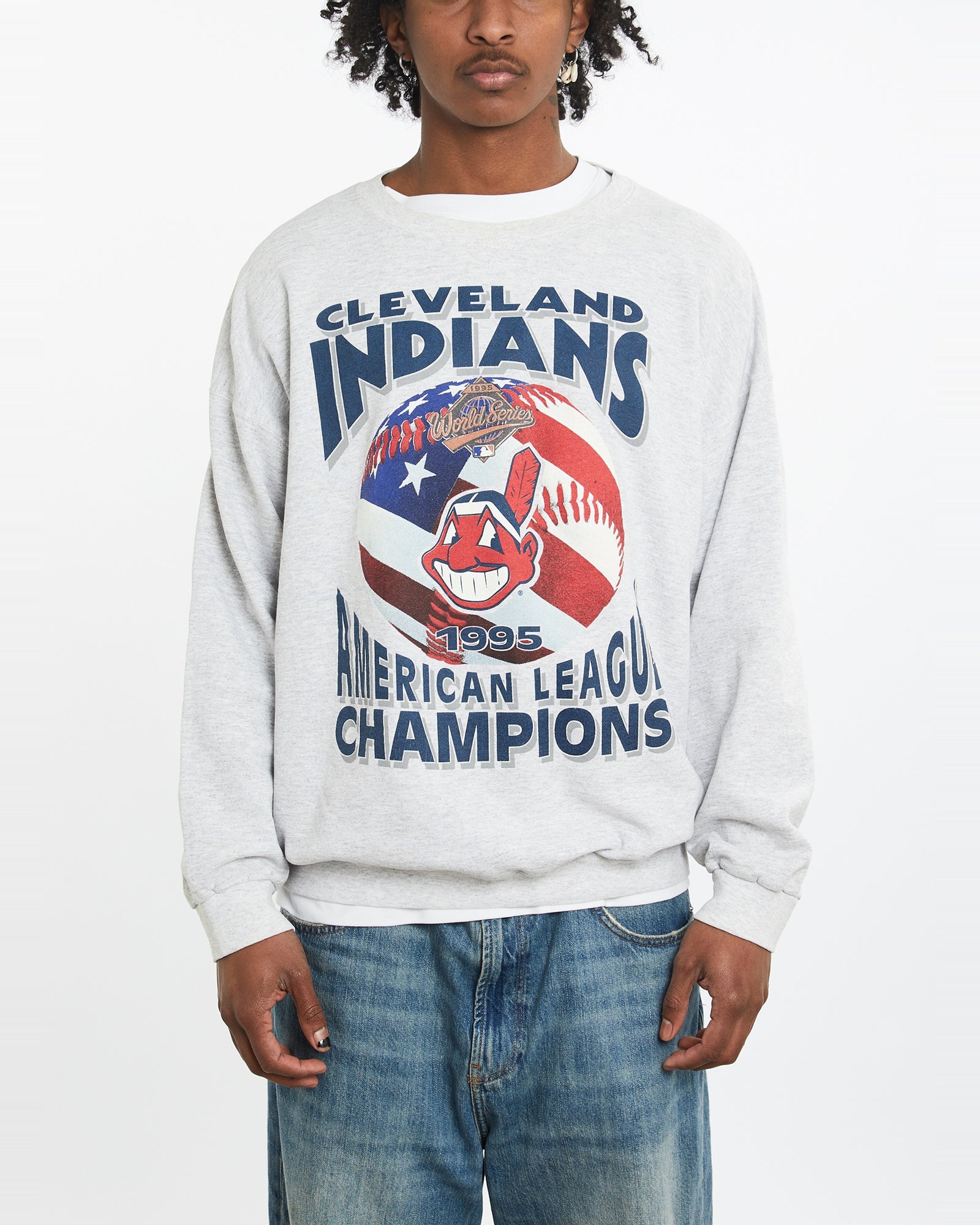 Vintage 1995 MLB Cleveland Indians Sweatshirt L