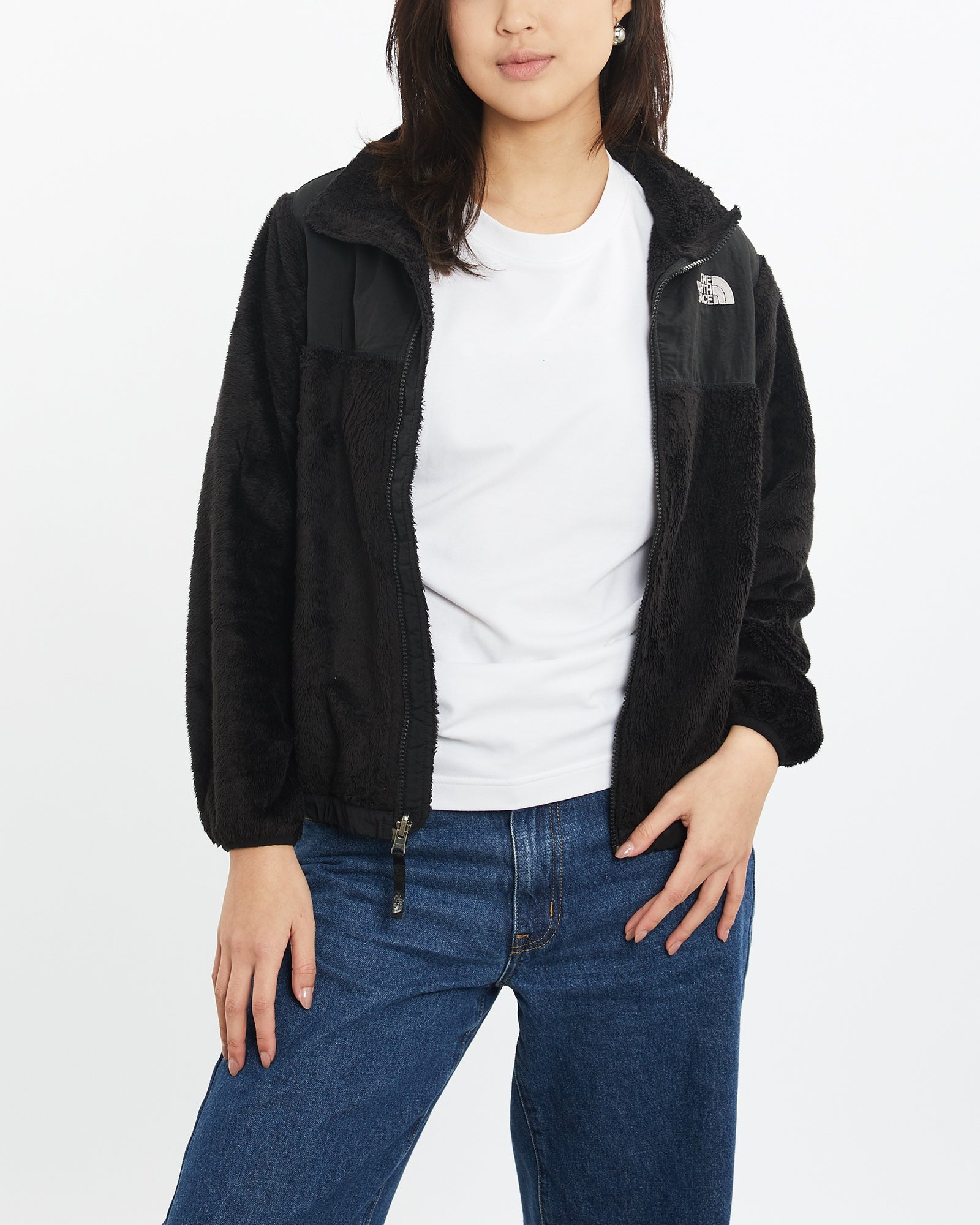 Vintage The North Face Full Zip Fur Fleece Jacket XS