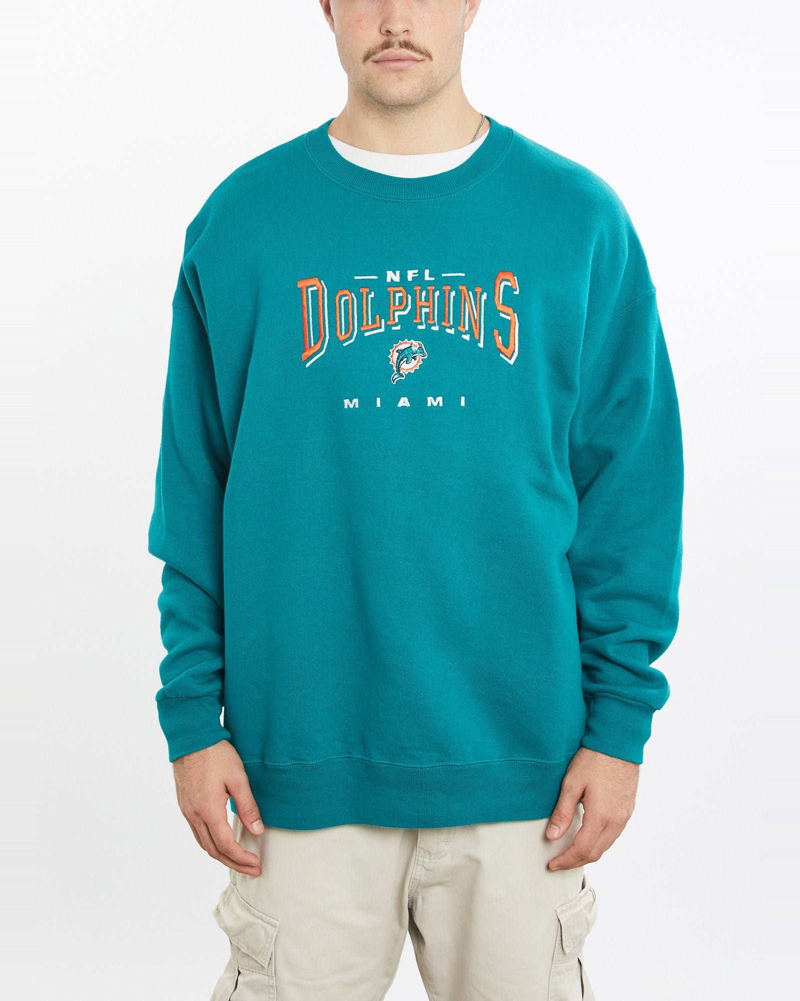 Vintage 90s NFL Miami Dolphins Sweatshirt XXL - The Real Deal