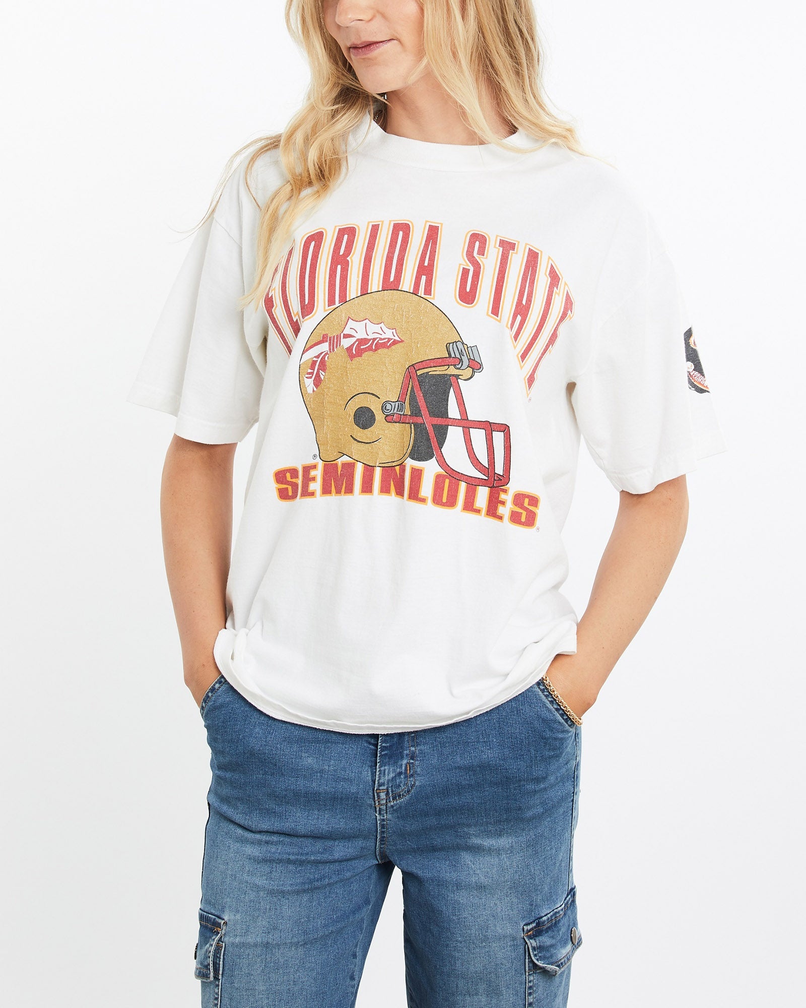 Vintage 90s NCAA Florida State Seminoles Tee M - The Real Deal