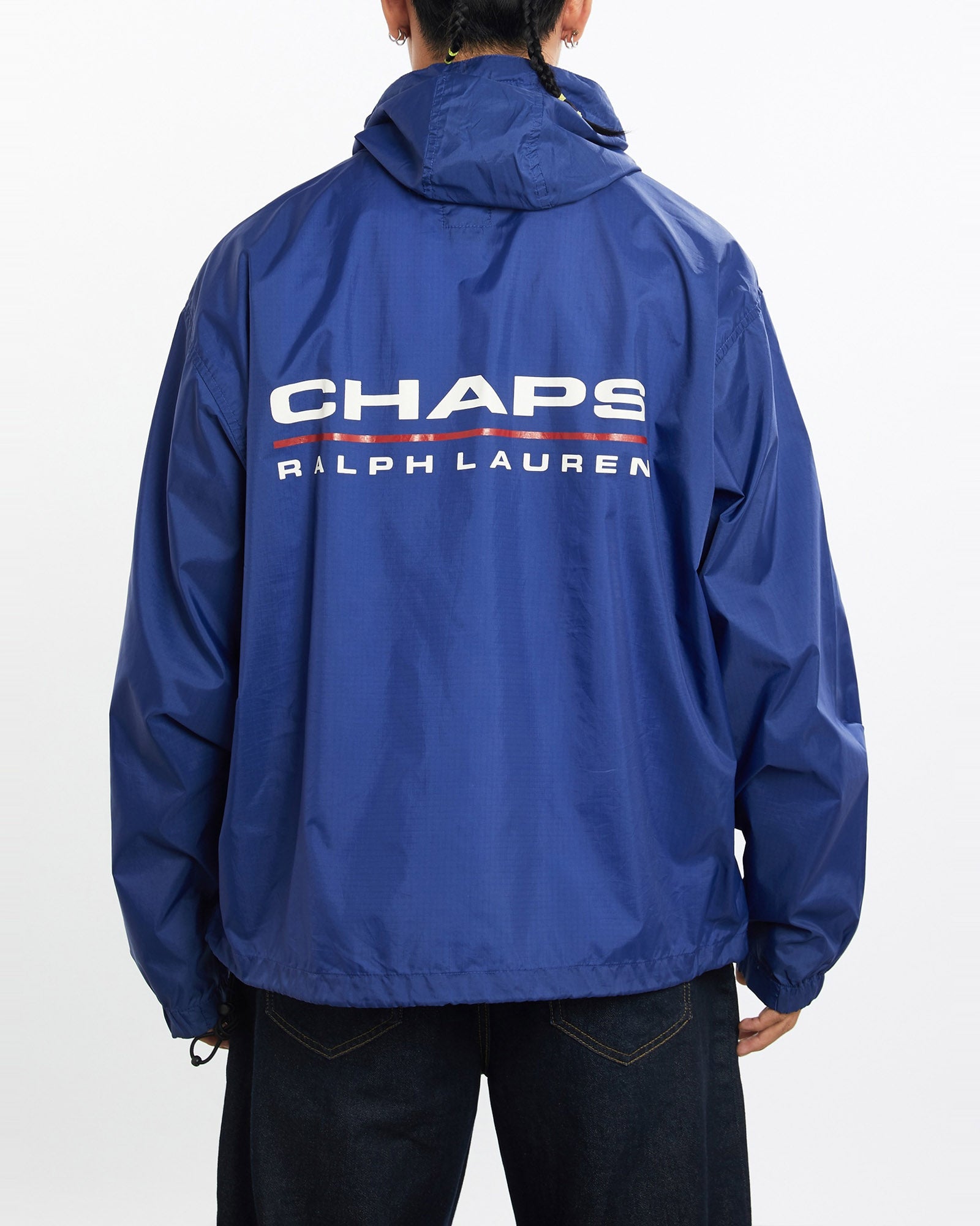 Vintage 90s Chaps Ralph Lauren Windbreaker Jacket L - The Real Deal