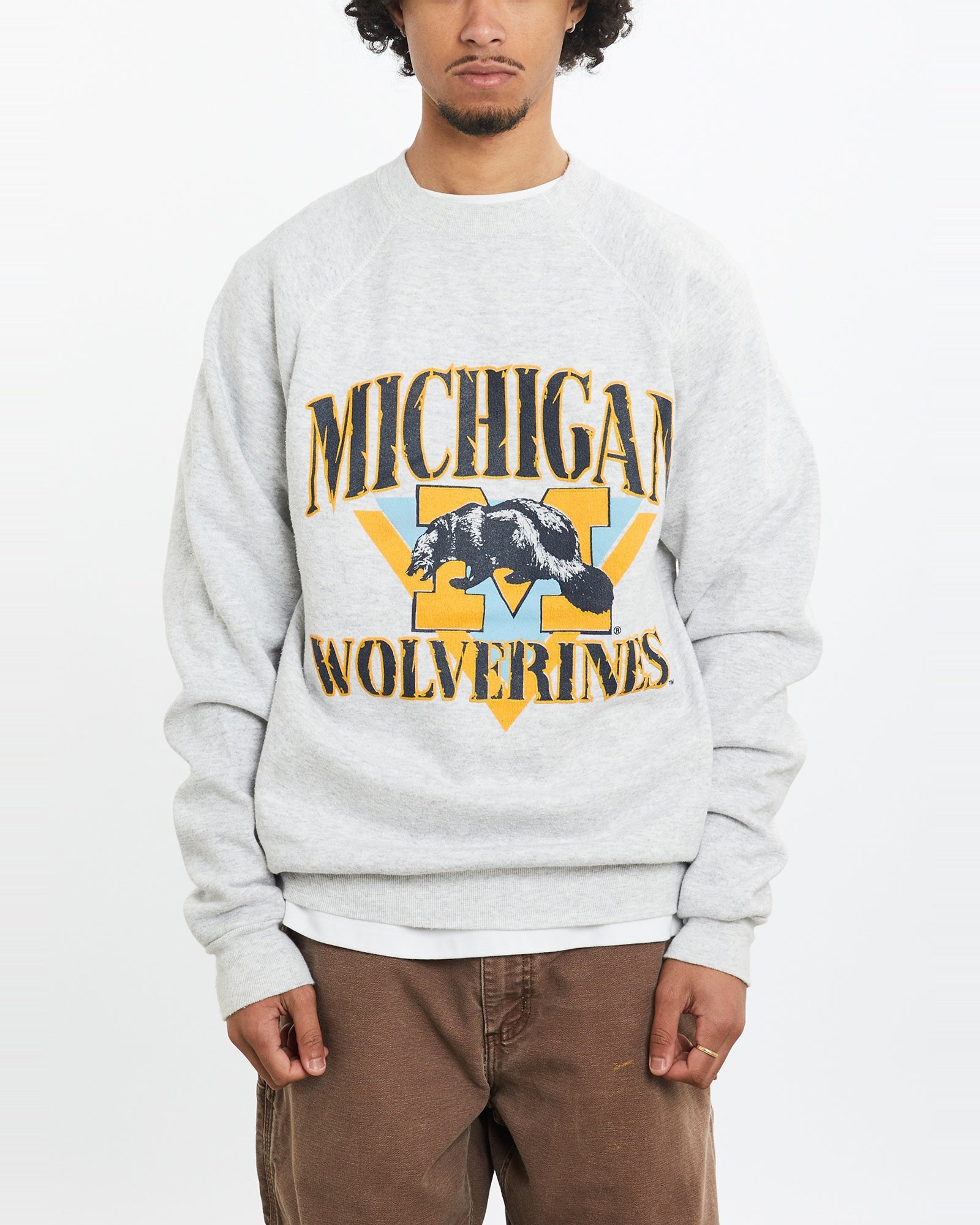 Vintage 90s NCAA University of Michigan Wolverines Sweatshirt M