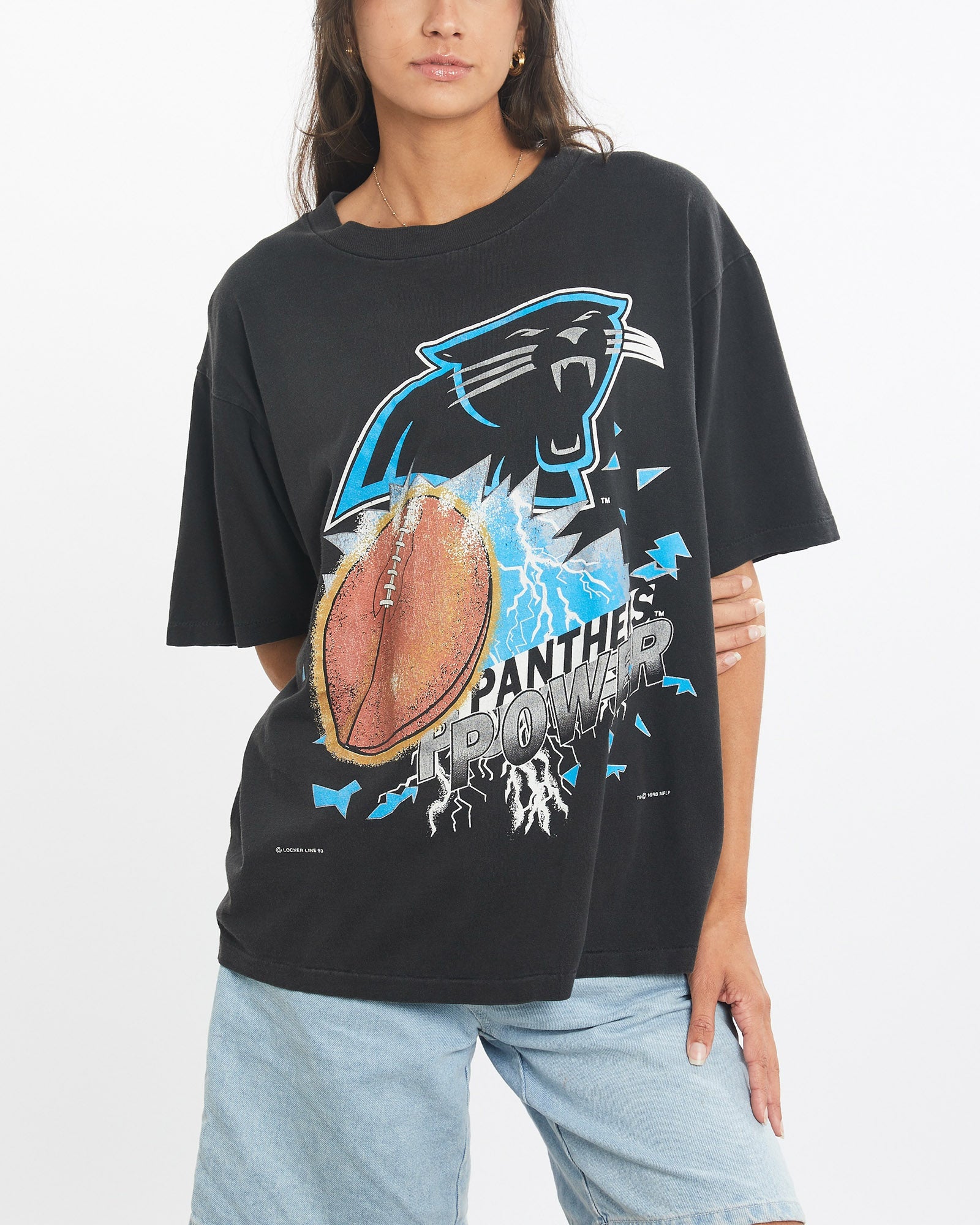 Vintage 1993 NFL Carolina Panthers Tee M - The Real Deal