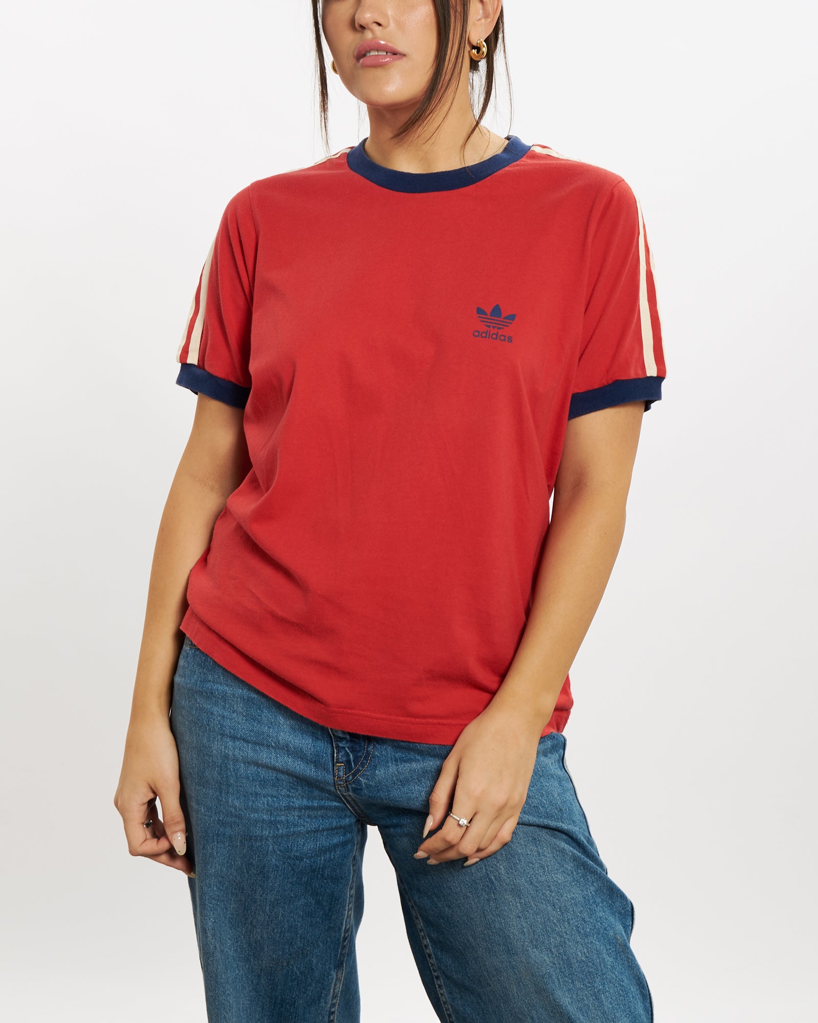 Vintage 80s Adidas Ringer Tee XS – The Real Deal