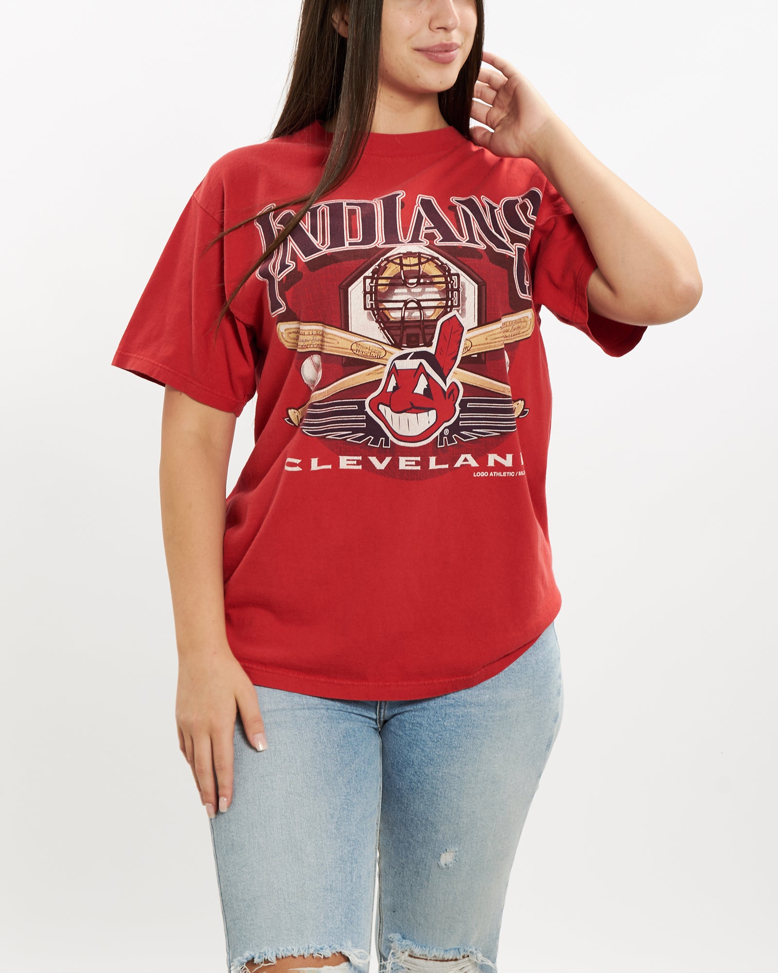 Vintage 1999 MLB Cleveland Indians Tee M – The Real Deal