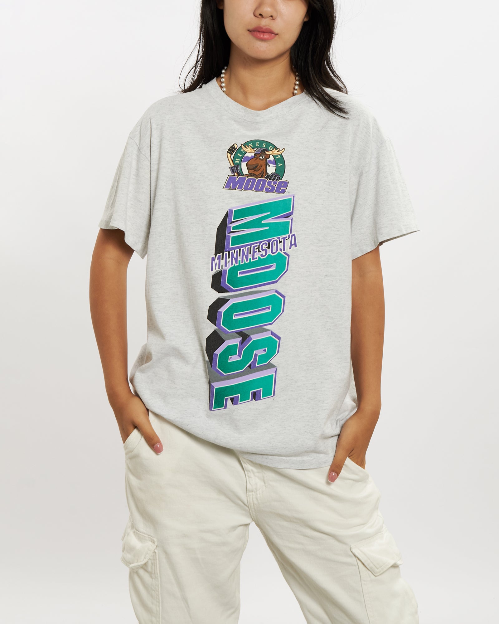 Vintage 90s NHL Minnesota Moose Tee M – The Real Deal
