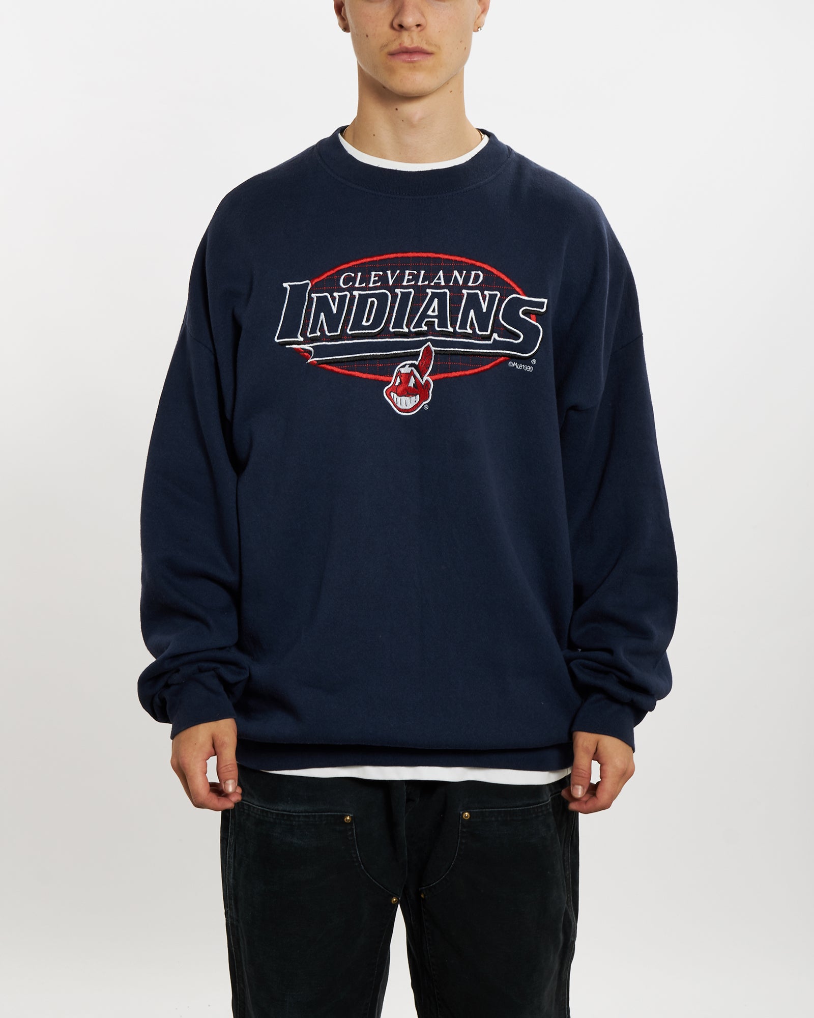 Vintage 1999 MLB Cleveland Indians Sweatshirt L
