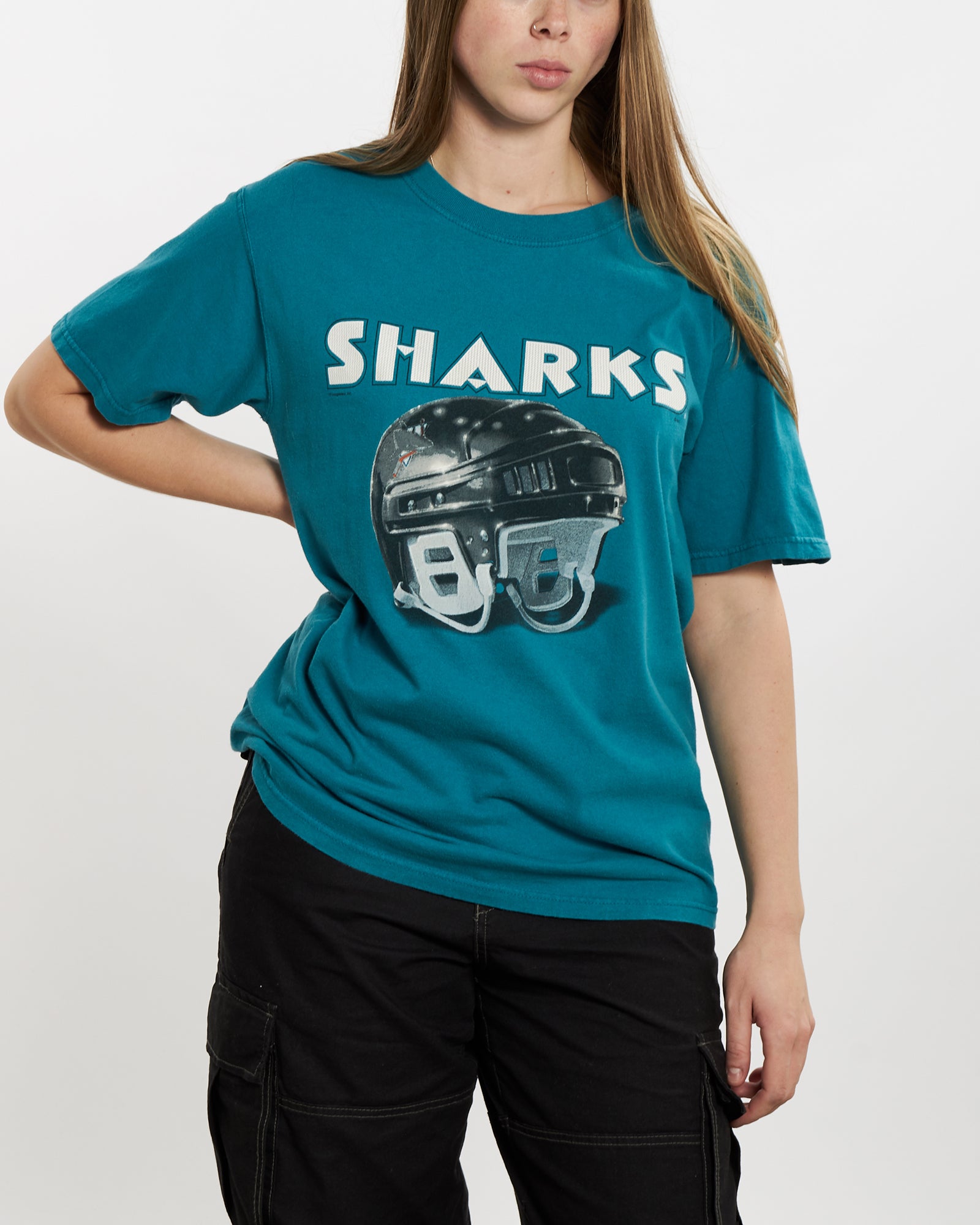 Vintage 90s NHL San Jose Sharks Tee M