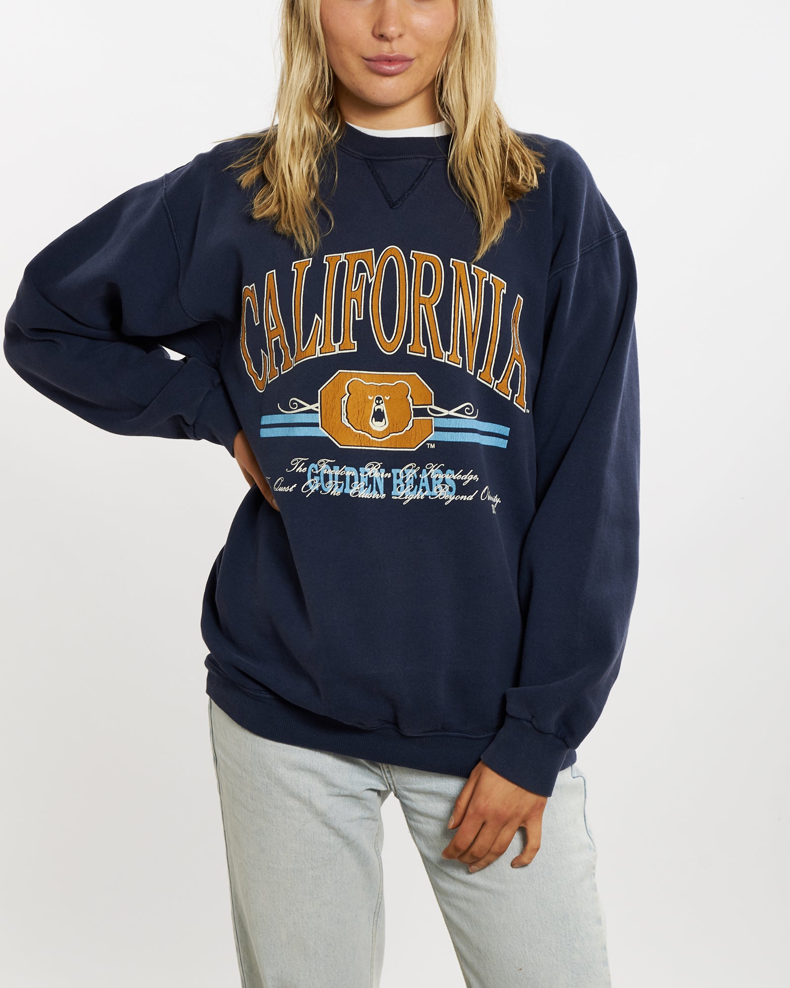 Vintage 90s NCAA University of California Bears Sweatshirt M