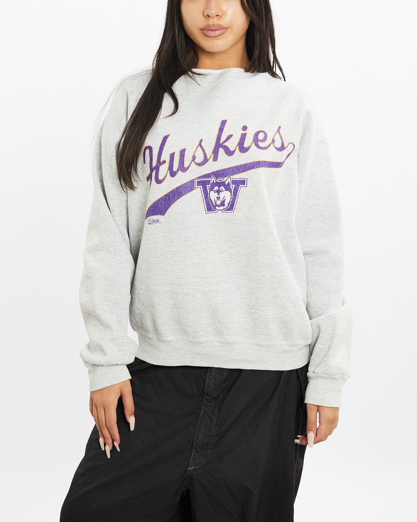 Vintage 90s NCAA Washington Huskies Sweatshirt S – The Real Deal
