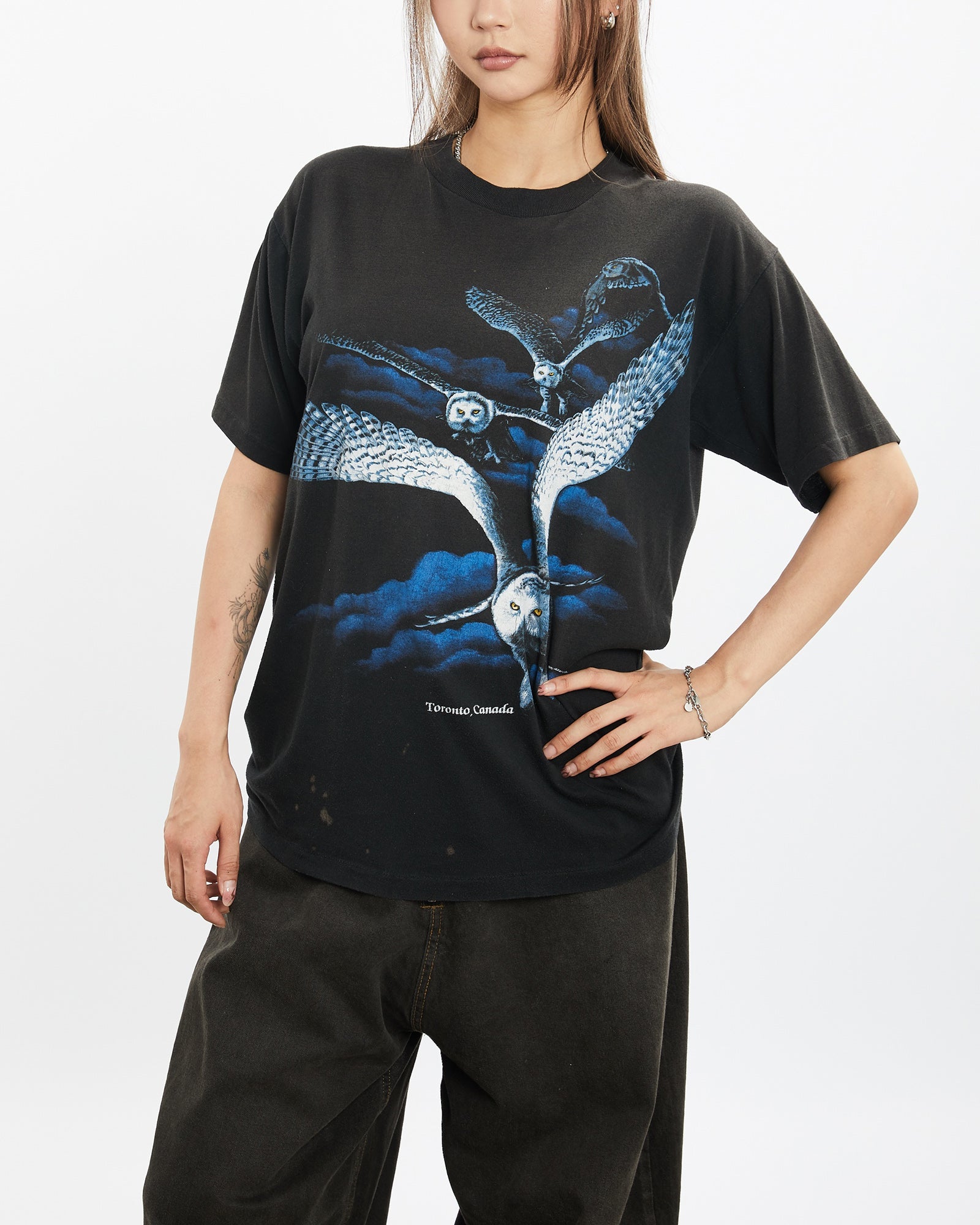 1992 Toronto Canada Owl Wildlife Tee M – The Real Deal