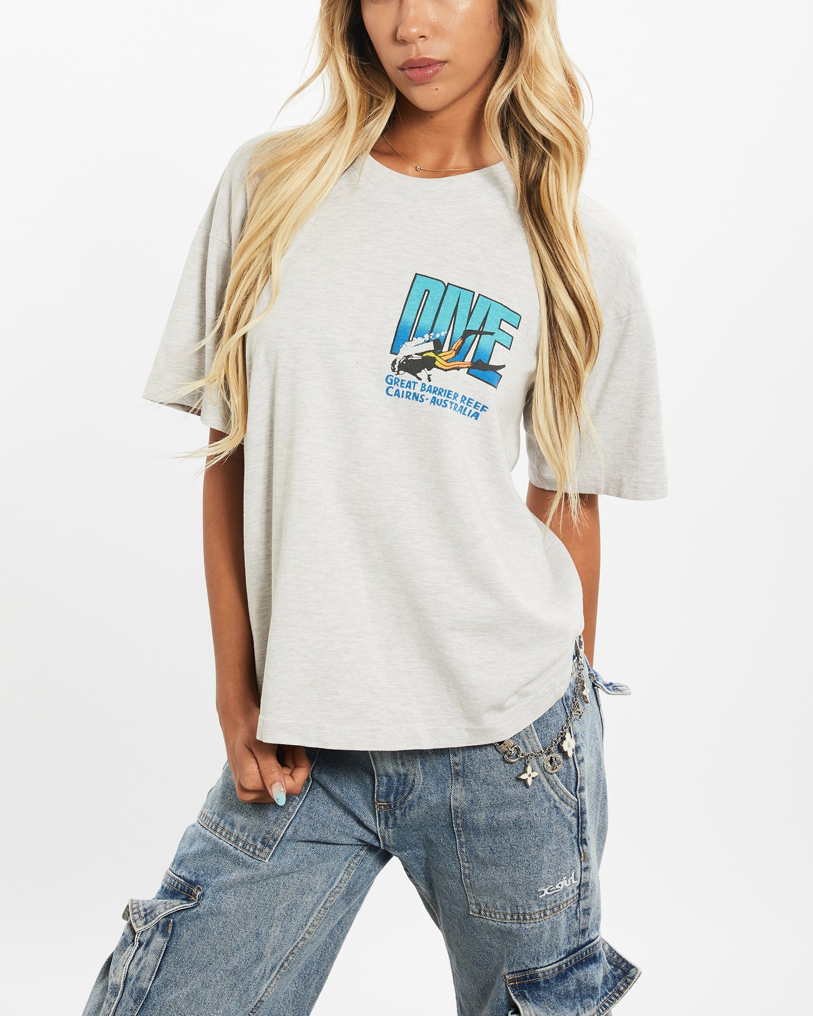 Vintage 90s Dive Australia 'The Great Barrier Reef' Tee XS